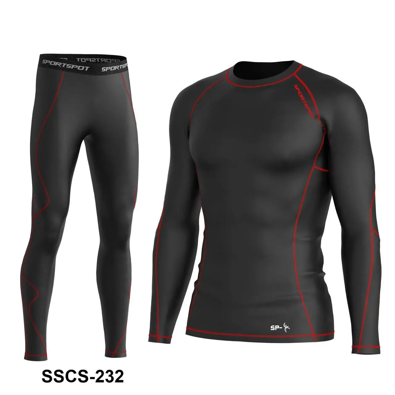 Sportspot Men’s Full Body Compression Suit | Athletic Training Gear ...